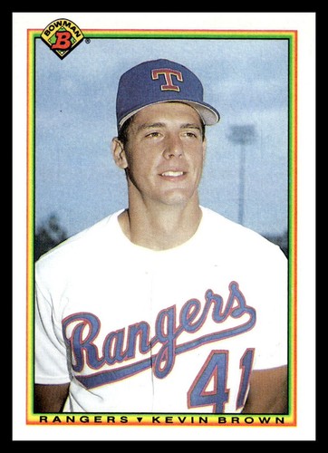 1990 Bowman #488 Kevin Brown Texas Rangers Baseball NM | eBay