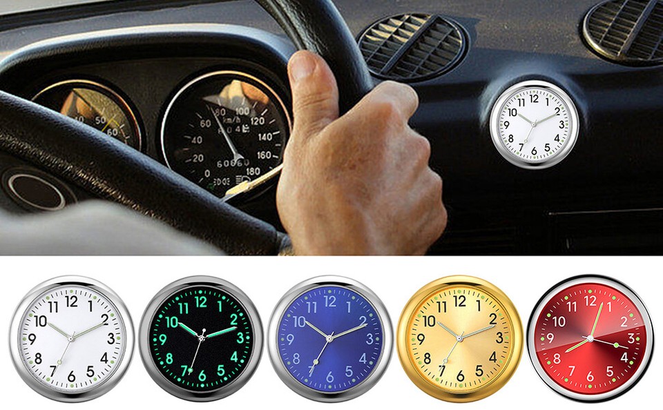 Car Dashboard Luminous Mini Tiny Clock Car Vent Clocks Watch for Boat ...