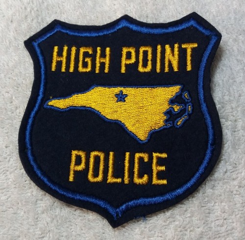 Vintage High Point North Carolina Embroidered on Felt Police Shoulder ...