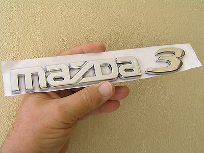 MAZDA 3 Script Badge Rear Emblem Hatch Back Door | eBay Australia