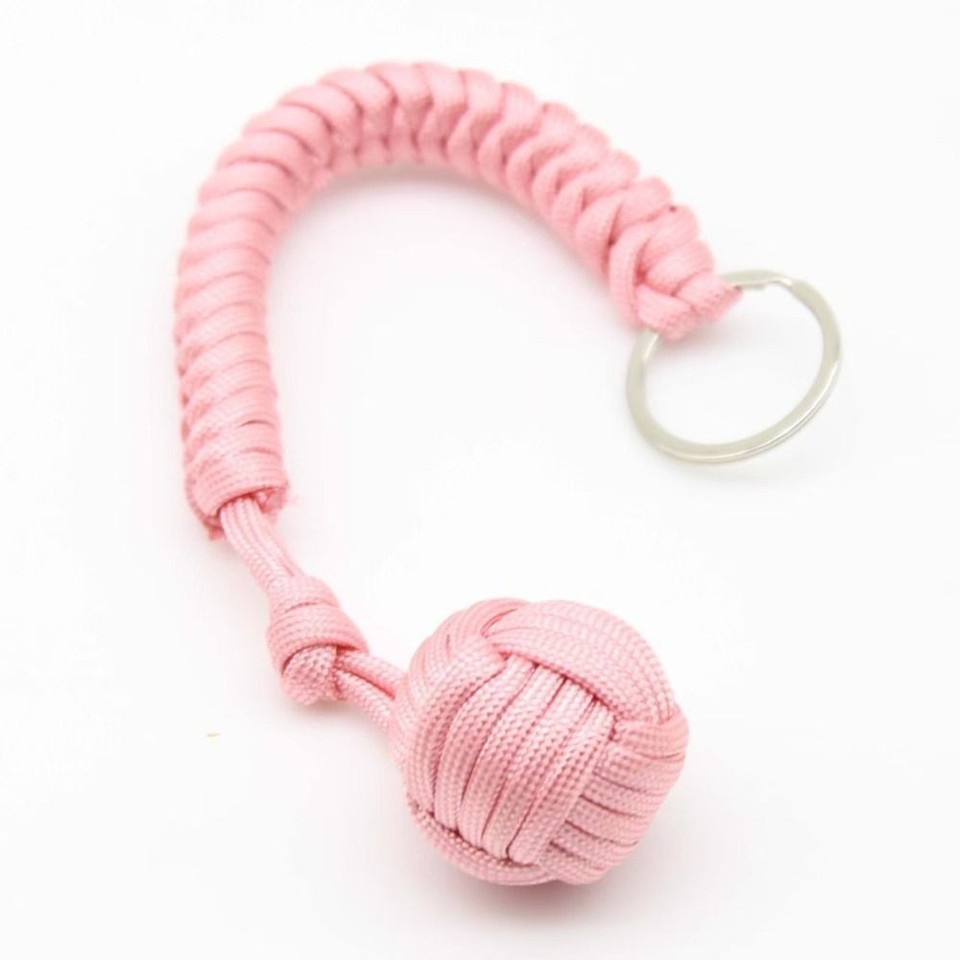 Versatile Monkey Fist Steel Ball Strong Survival Key Chain Lanyard ...