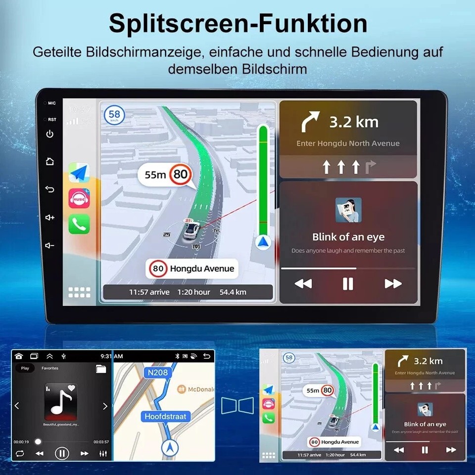 64G Car Radio FOR 2010-2012 Ford Transit Connect Android15 GPS Navi FM ...