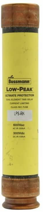 Bussmann LPS-RK-60SP 60Amp (60A) LPS-RK 600V Time-Delay Fuse (Pack of 1 ...