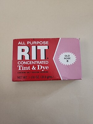 Rit All Purpose Concentrated Tint & Dye Old Rose 8 | eBay