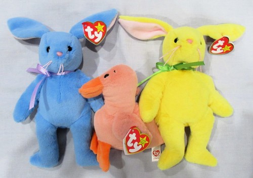 TY SET of 3 - QUACKER JAX, MARSH & WILLOW LIMITED ED EASTER 30th Ann ...