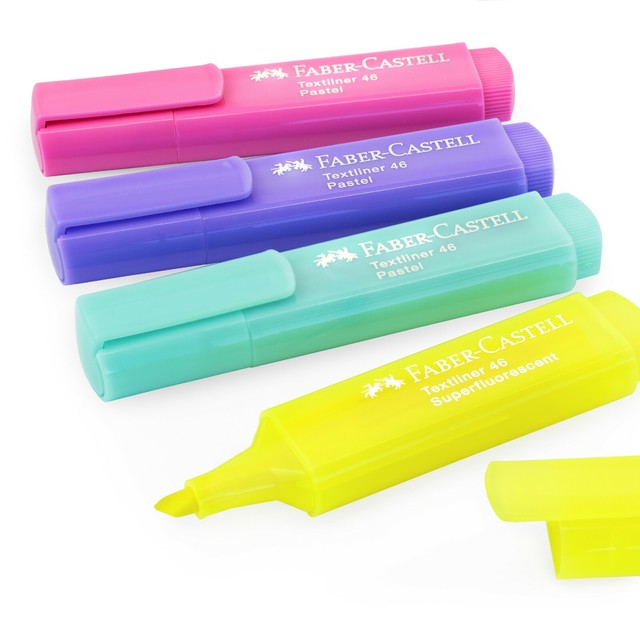 Faber-Castell TEXTLINER 46 Superfluorescent Pastel Highlighters ...