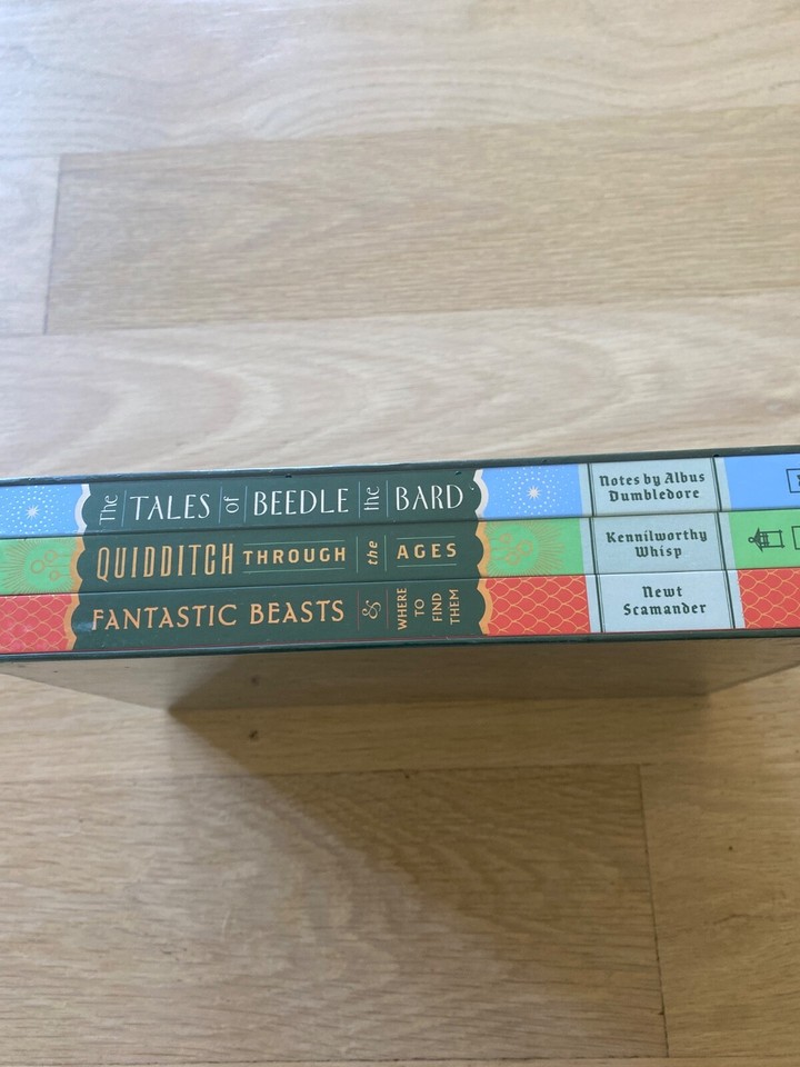 Hogwarts Library Box Set Of 3 Beasts Quidditch Beedle the Bard | eBay