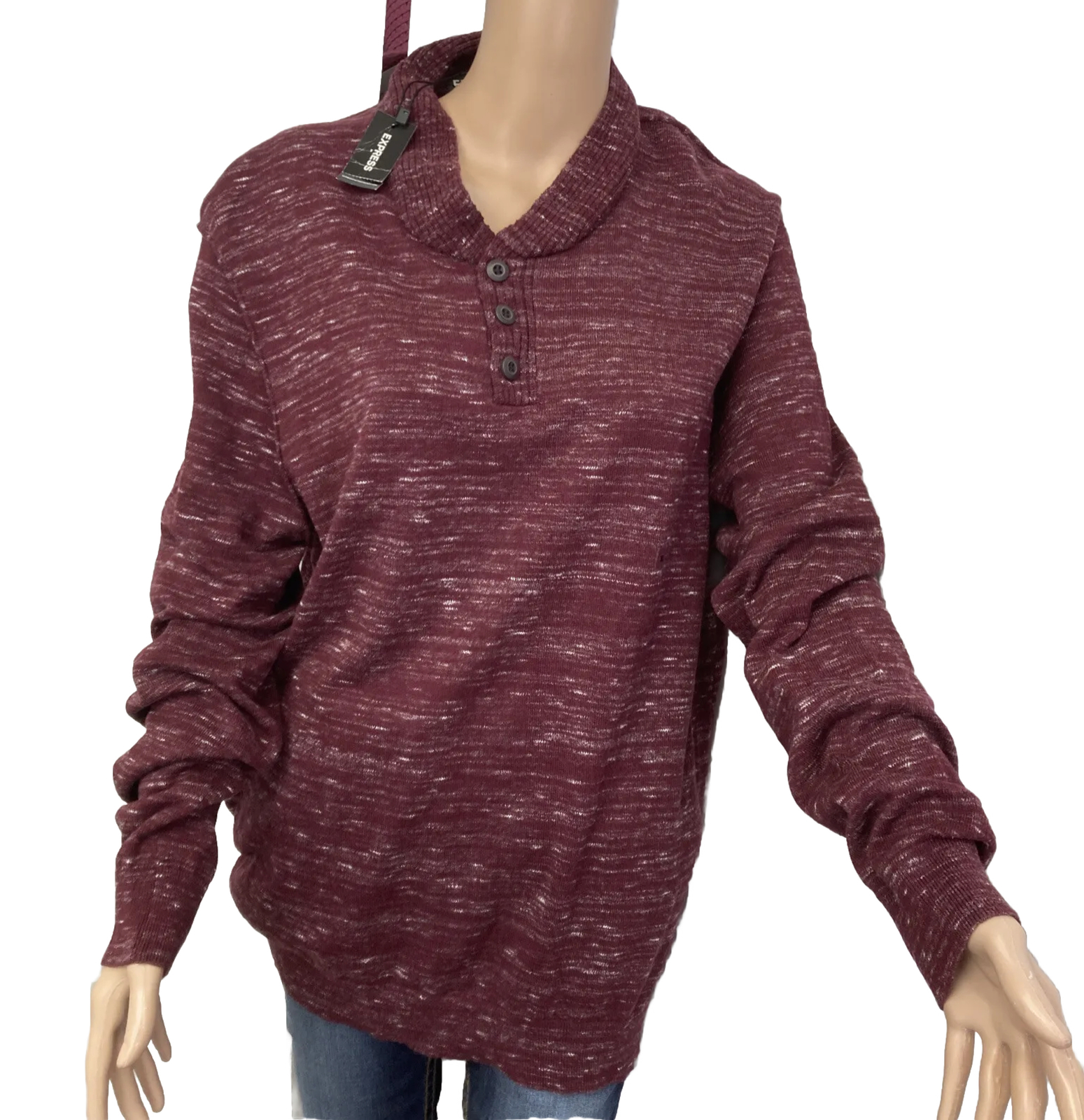 Express women’s extra large burgundy sweater Long Sleeve Tunic XL for ...
