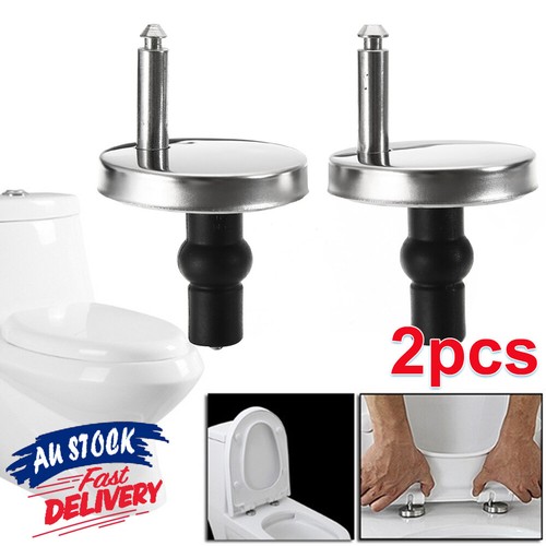 1Pair Quality Toilet Seat WC Fittings Hinges Kit Top fix Quick Release ...
