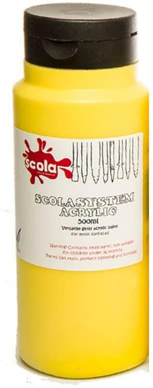 SCOLA SYSTEM ACRYLIC PAINT 500ml 10 COLOURS ARTIST HEAVY BODY SEMI ...