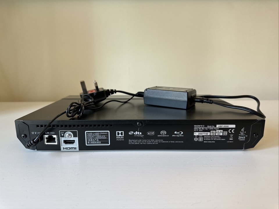Sony UBP-X500 4K Ultra HD Blu-Ray Disc Player, Black | eBay