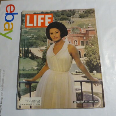 LIFE September 18, 1964, Sophia Loren, Goldwater, Humphrey D6 | eBay