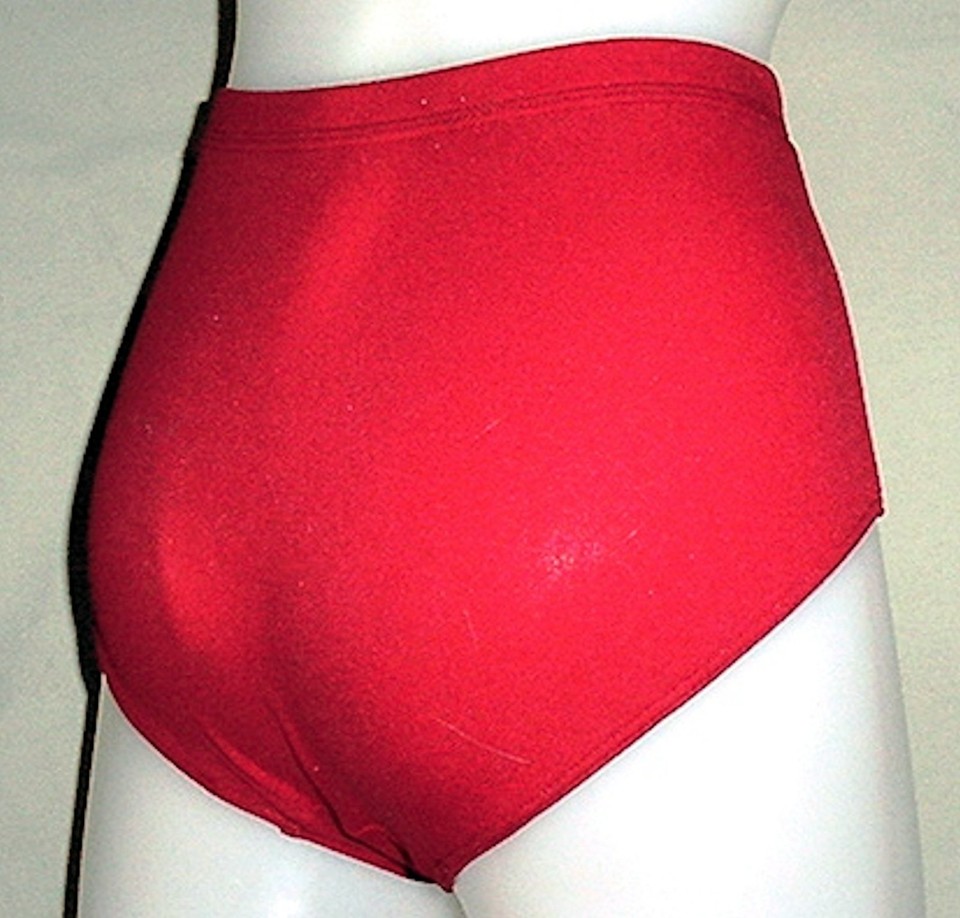 NEW GK Elite nylon sports cheerleading brief bikini Red M or L | eBay