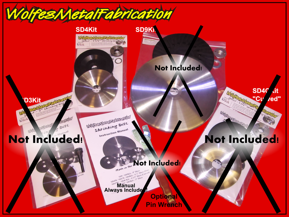 SD4Kit, 4.5" "Easy Shrink"™ Shrinking Disc Kit, 4 1/2" grinder shrinker ...