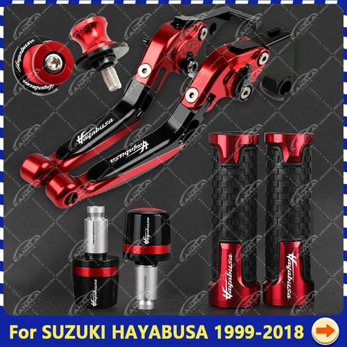 4PCS Brake Accessories Clutch Levers Handlebar Grips Slider For SUZUKI ...