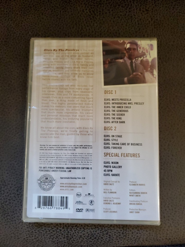 Elvis By the Presleys: As Seen on CBS (DVD) 2005 Extended Version - NEW ...