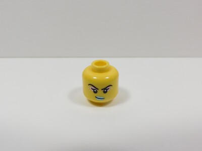 LEGO Yellow Female Girl Printed Head Angry Eye Shadow Minifig C2 | eBay