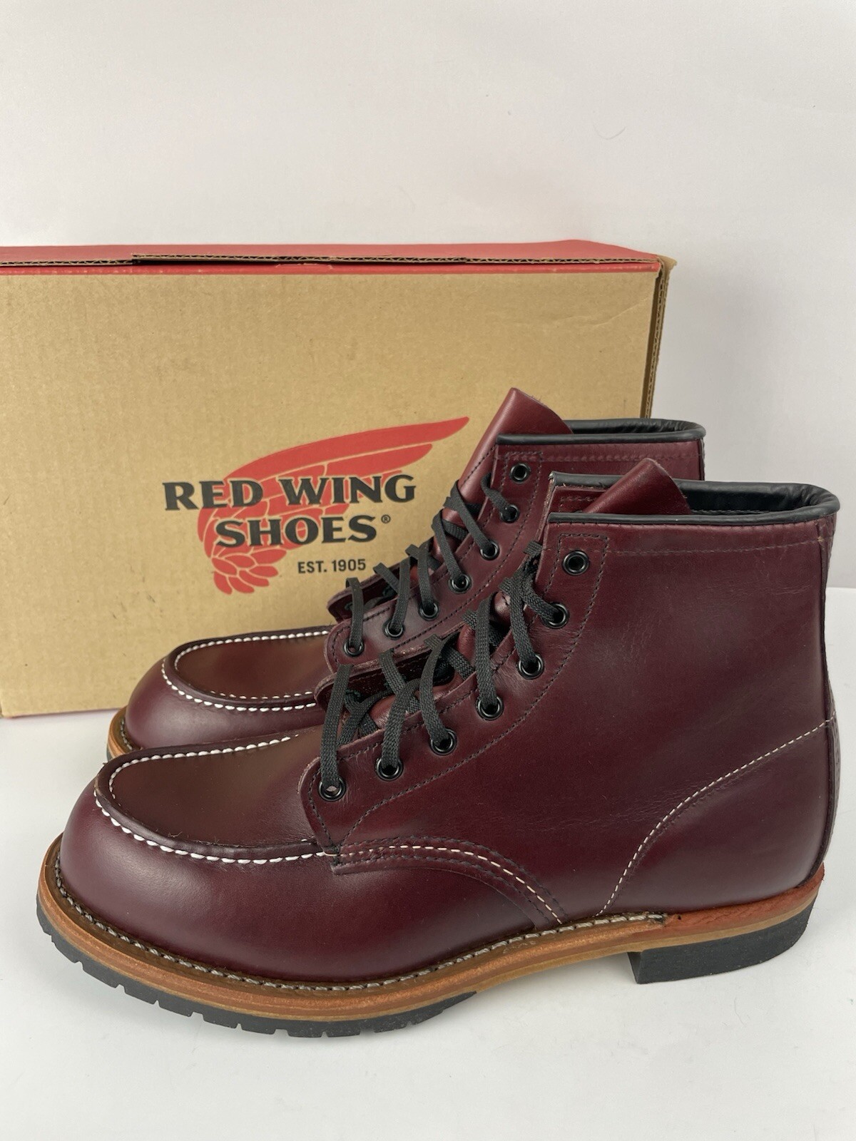 Red Wing Heritage 9010 Beckman Moc Toe Black Cherry Featherstone ...