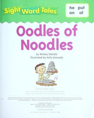 Oddles of Noodles Sight Word Tales Mickey Daniels | eBay