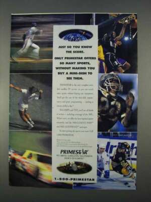 1996 Primestar Satellite Television Ad - Know The Score | eBay