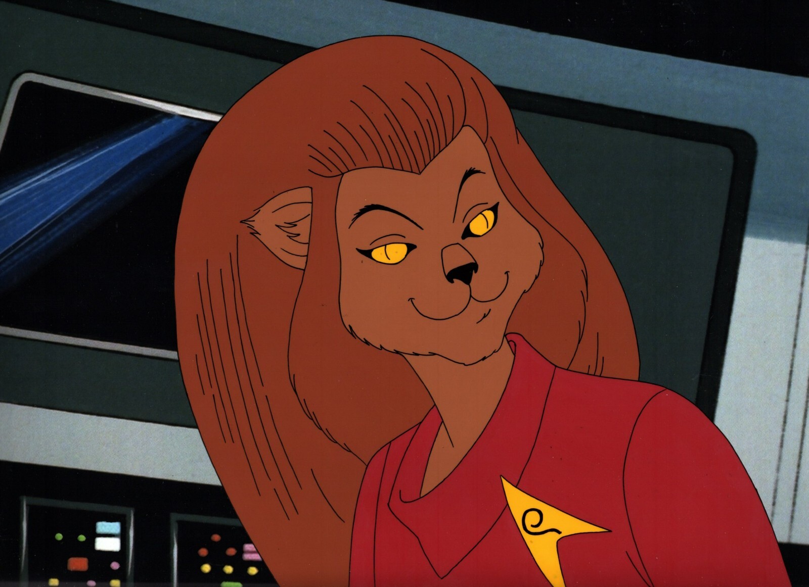 Star Trek Animation Cel of Lt. M'Ress Front View Hand Inked & Hand ...