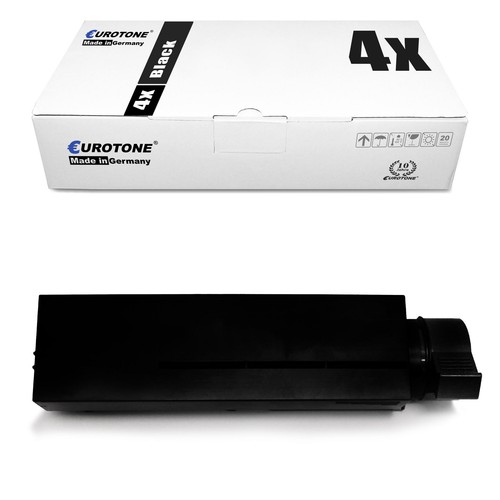 4x Toner F Sleeve R OKI MB 461 471 491 W Plus LP 44574702 Black ...