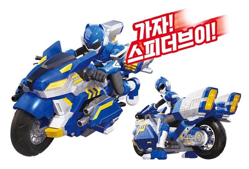 Mini Force V Rangers Figure Toy (Kai V & Red Wing V or Volt V & Speeder ...