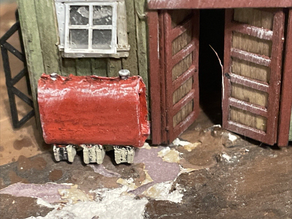 HO Train Model Lighted Built & Weathered HYPER-DETAILED Bull's Salvage ...