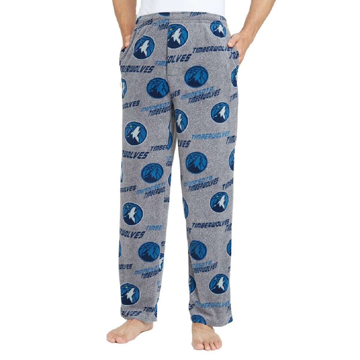 Mens Minnesota Timberwolves Microfleece Pajama Pants | eBay