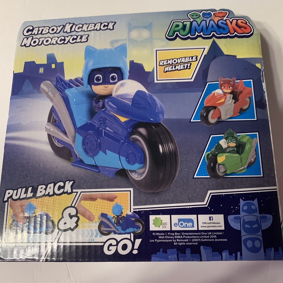 PJ MASKS PULL BACK & GO CATBOY KICKBACK MOTORCYCLE NEW 886144959561 | eBay
