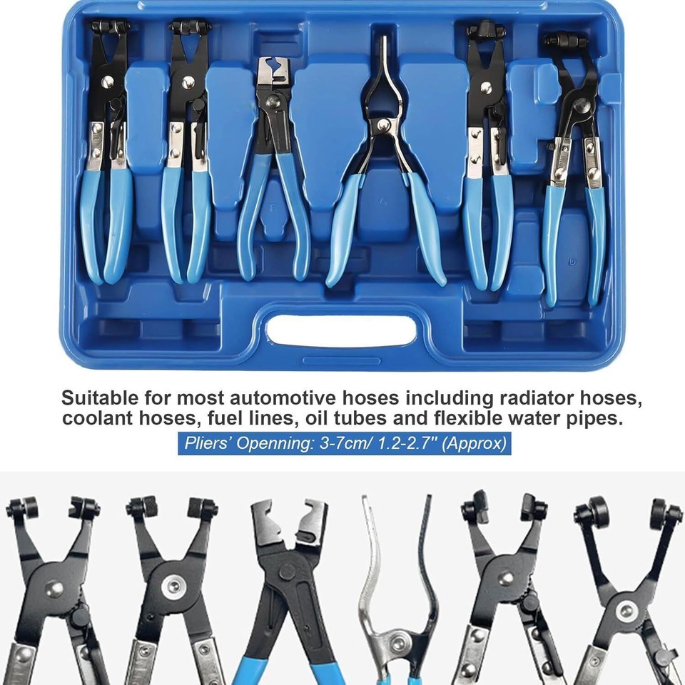 Fuel Line Pliers Hose Remover Set Fuel Filter Caliper Pipe Clamp Clip ...