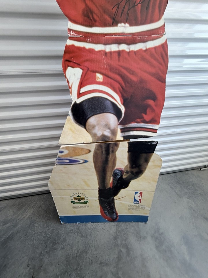 Michael Jordan Red Jersey Cardboard Cutout Standup 1997 Upper Deck NBA ...