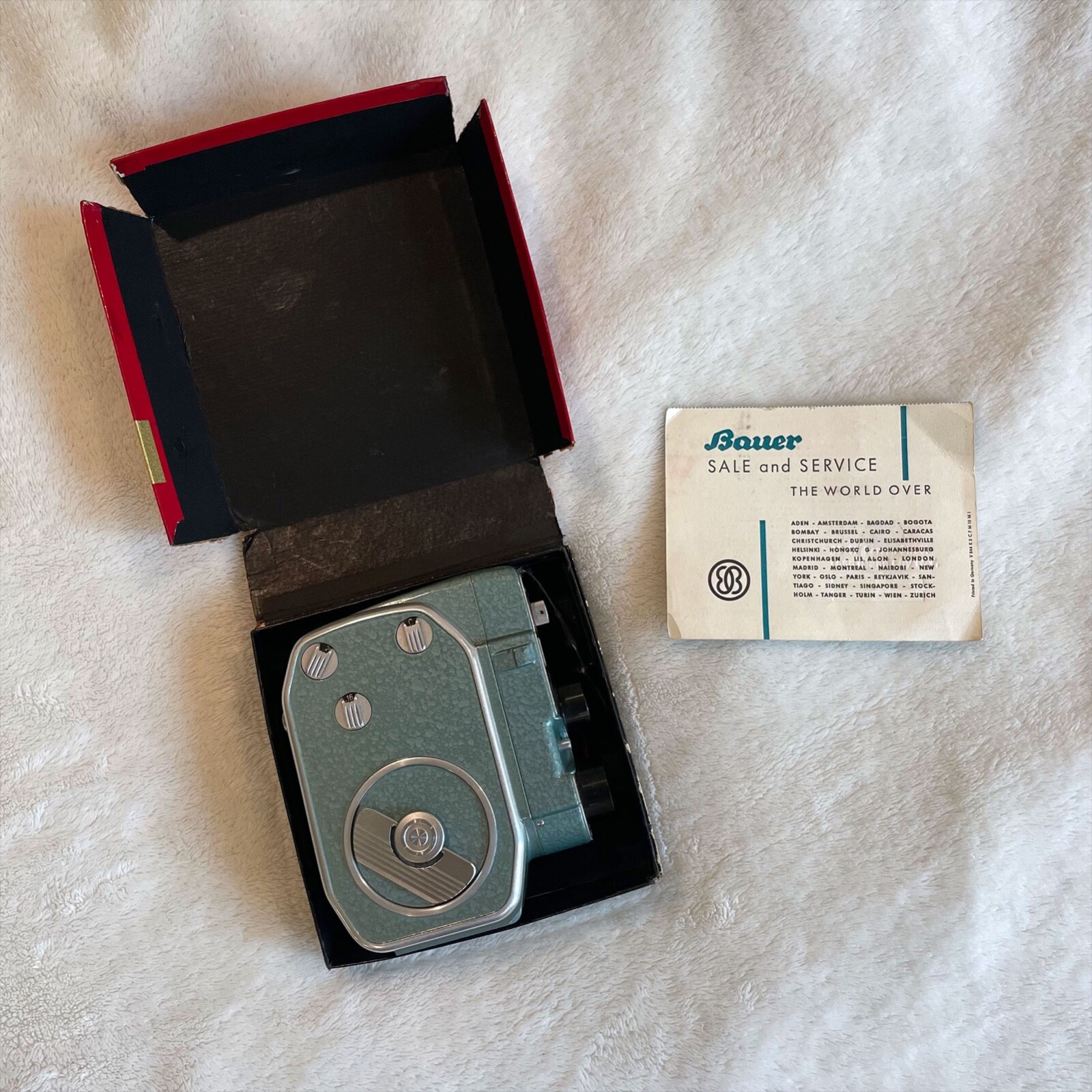 Bauer 88e 8mm Original Box Film Motion Picture Camera Made-Germany ...