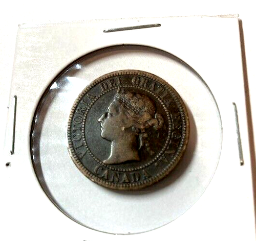 Very Nice 1882 H CANADA ONE 1 CENT VICTORIA LARGE PENNY COIN & bonus ...