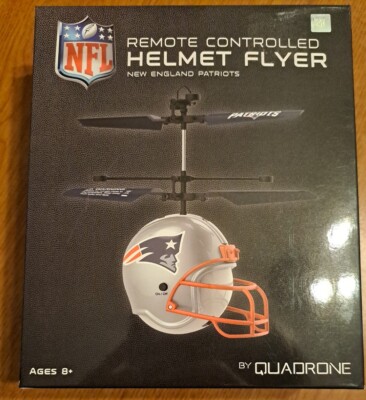 NEW ENGLAND PATROTS Remote Controlled Helmet Flyer Quadrone NFL New ...