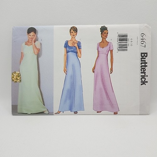 Butterick 6467 Misses' Long High Waist Dress Sewing Pattern Size 6-10 ...