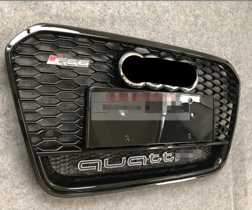 For Audi A6 C7 S6 2013-2015 RS6 Style Front Bumper Honeycomb Mesh Grill ...