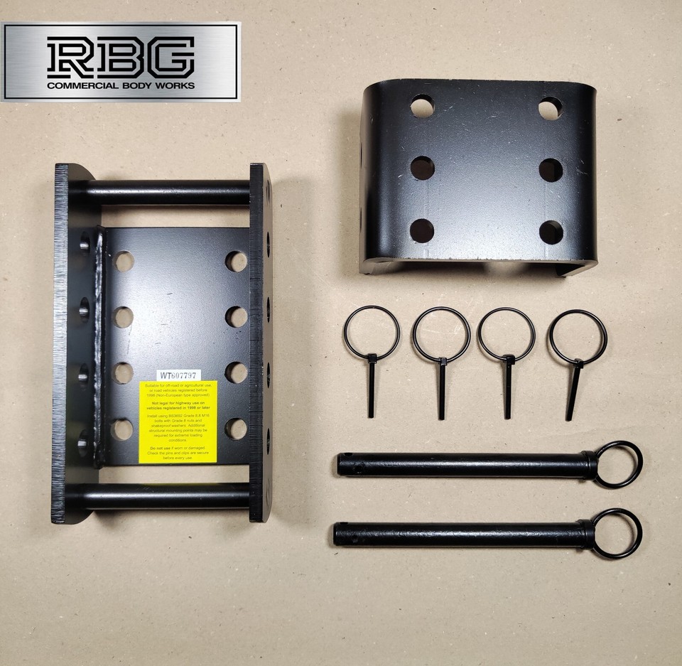 Adjustable Tow Hitch Drop Plate set & 50mm Tow Ball Maypole Trucks ...