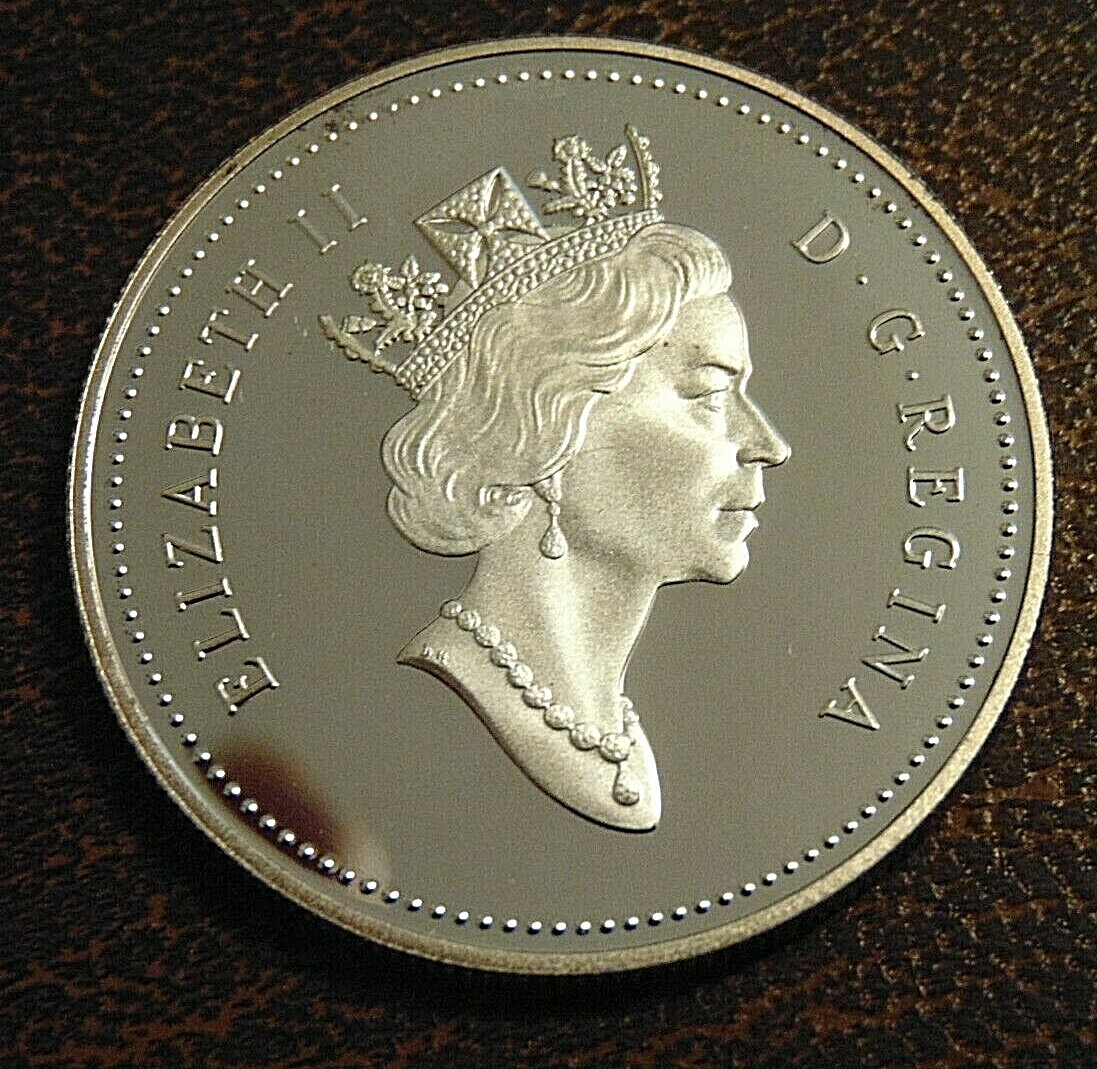 1990 CANADA SILVER ONE 1 dollar HENRY KELSEY TERCENTENARY w CAMEO coin ...