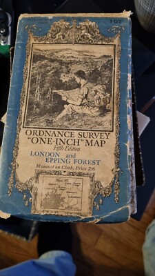 Vintage One Inch Ordnance Survey Map 107 London and Epping Forest | eBay UK
