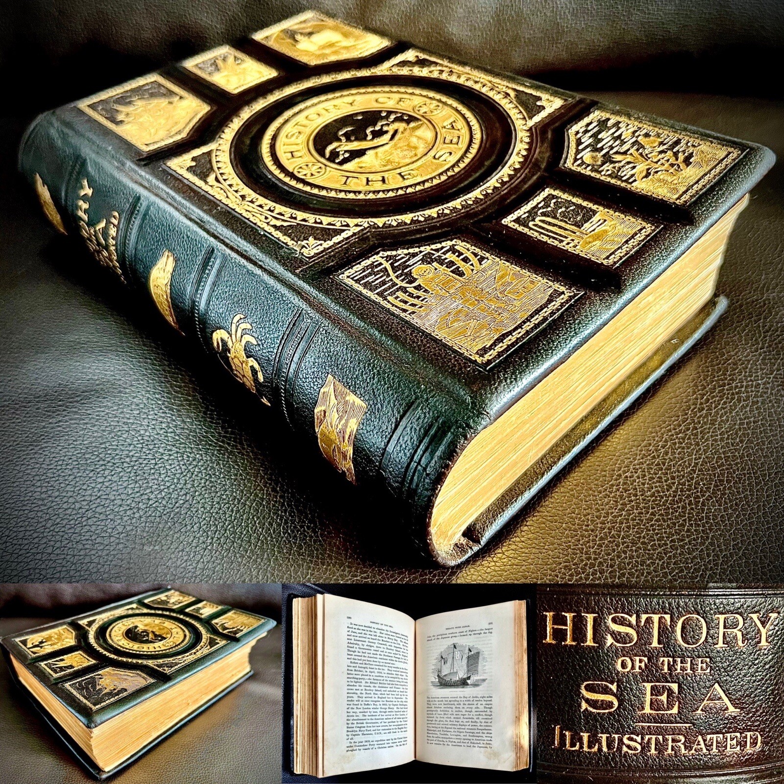 Rare Antique (1877) Book The “HISTORY OF THE SEA” By Frank B Goodrich ...