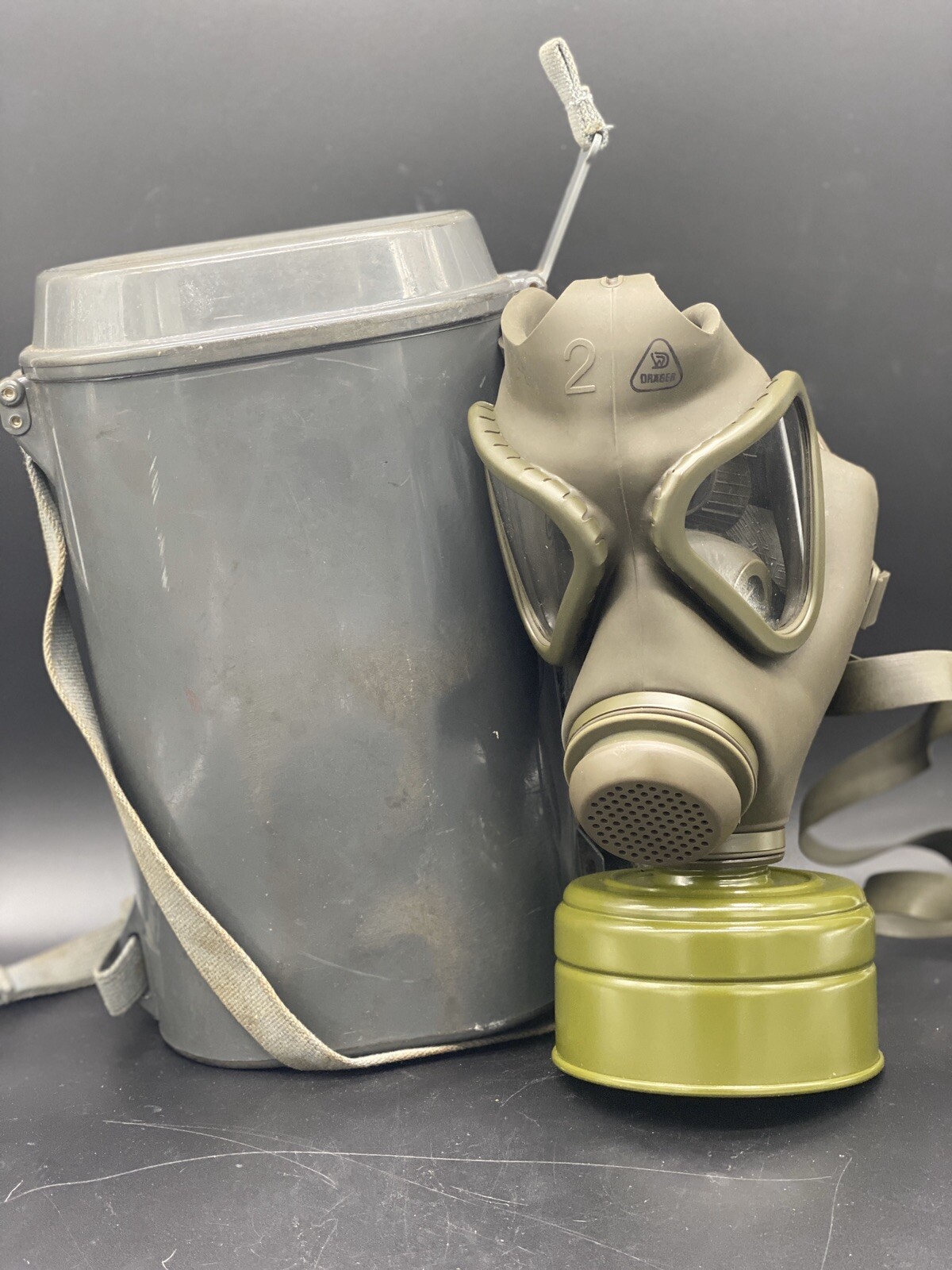 NBC Gas Mask German Drager Military & Police M65 Sealed Unused Filter w ...