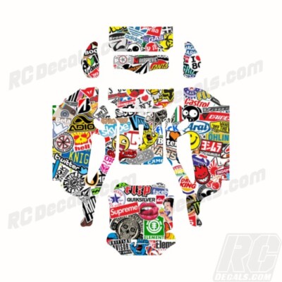 Losi 22T Mid Motor RC Wrap Decal Sticker Kit - Toon Sticker Bomb | eBay