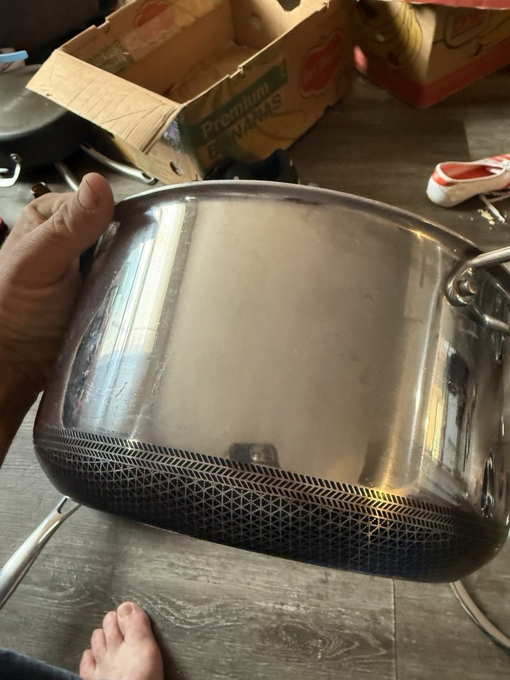 3 Piece Hex clad Set 1 8 Quart Pot 1 10 In Pan And One Lid To Fit Them ...