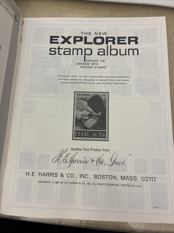 Harris Explorer World Wide Postage Stamp Album With Vintage Stamps | eBay