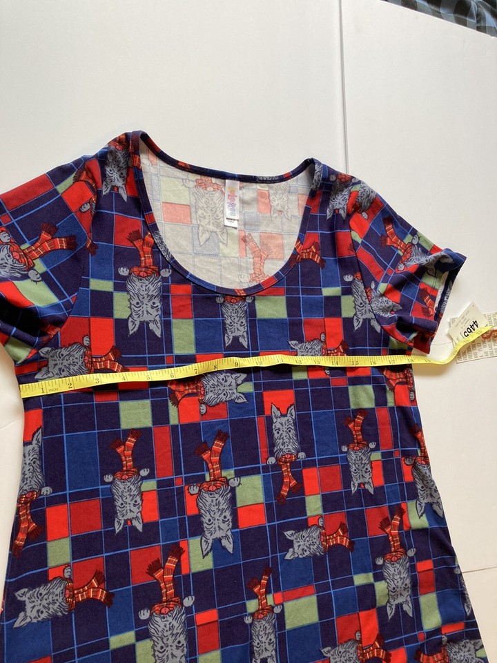 NWT lularoe classic T womens small scotty dog print top | eBay
