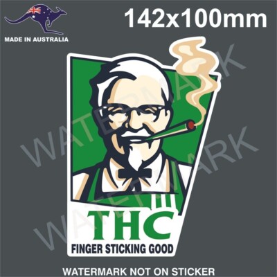 THC 4:20 STICKER FUNNY FOR TOOLBOX MANCAVE HOT ROD JDM DRIFT BEER ...