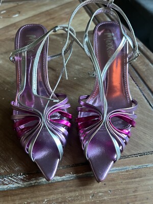 Mixx Shuz Metallic Strapped Heal Size 6 Only Worn Once | eBay