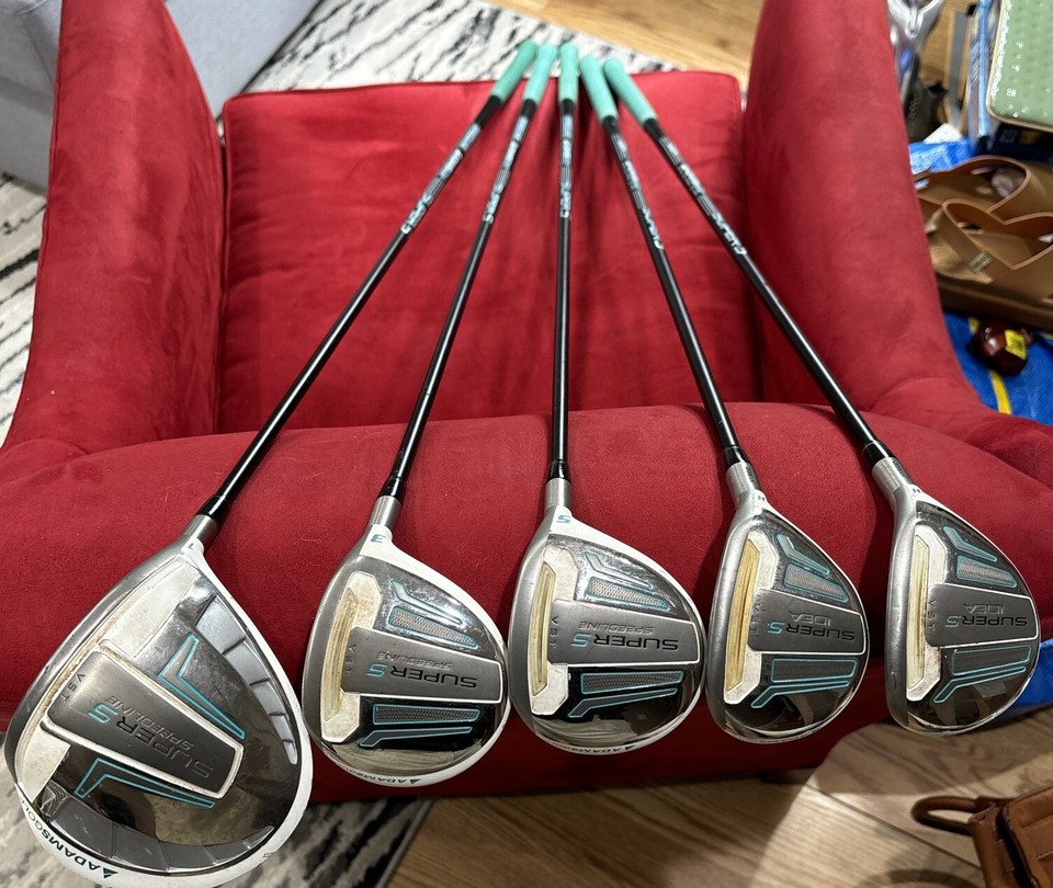 Adams Golf Super S Speedline VST Drivers: 1-3-5-4H & 5H Graphite L-Flex ...