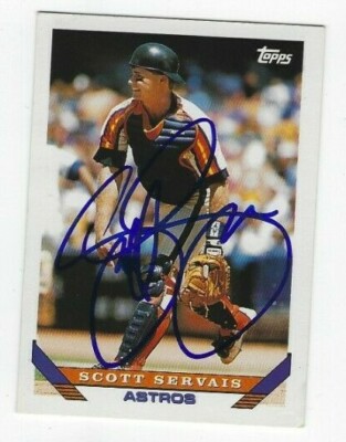 Scott Servais Autographed 1993 Topps Signed Baseball Card #36 Astros | eBay